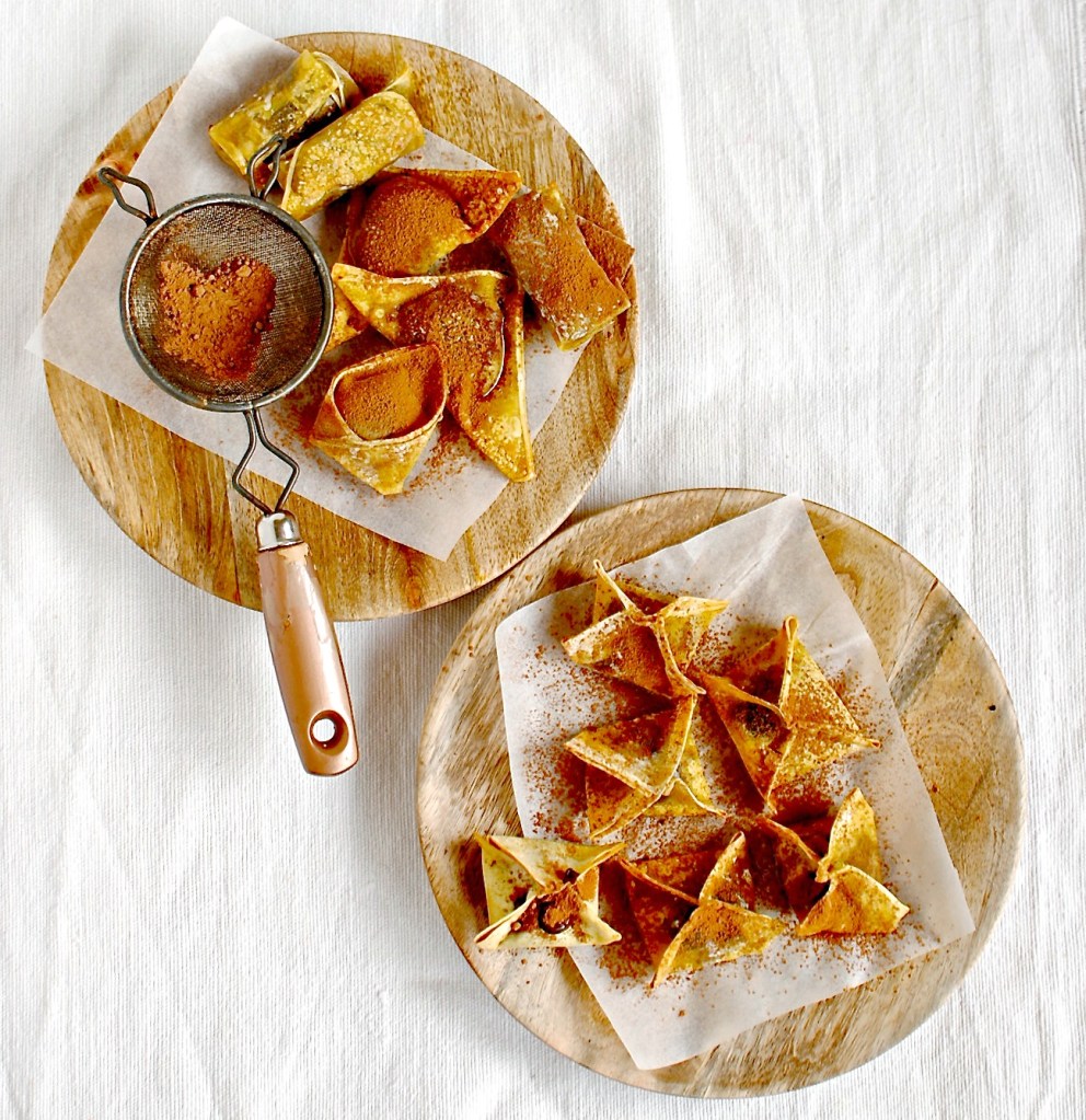 Baked Chocolate Wontons - food to glow