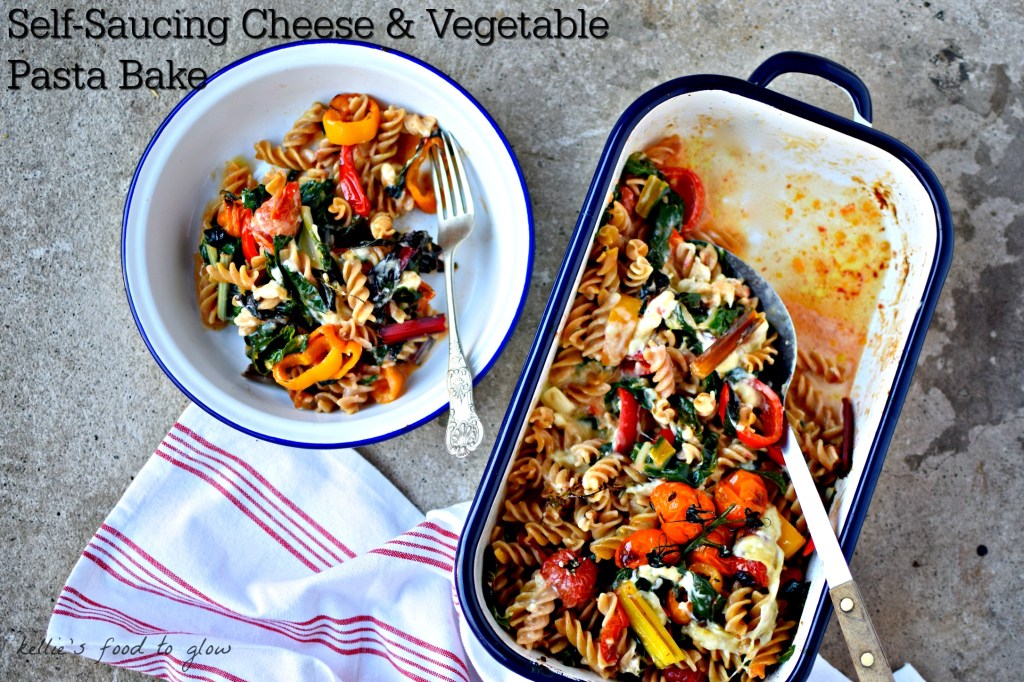 Self-Saucing Cheese & Roasted Vegetable Pasta Bake - A Nourishing ...