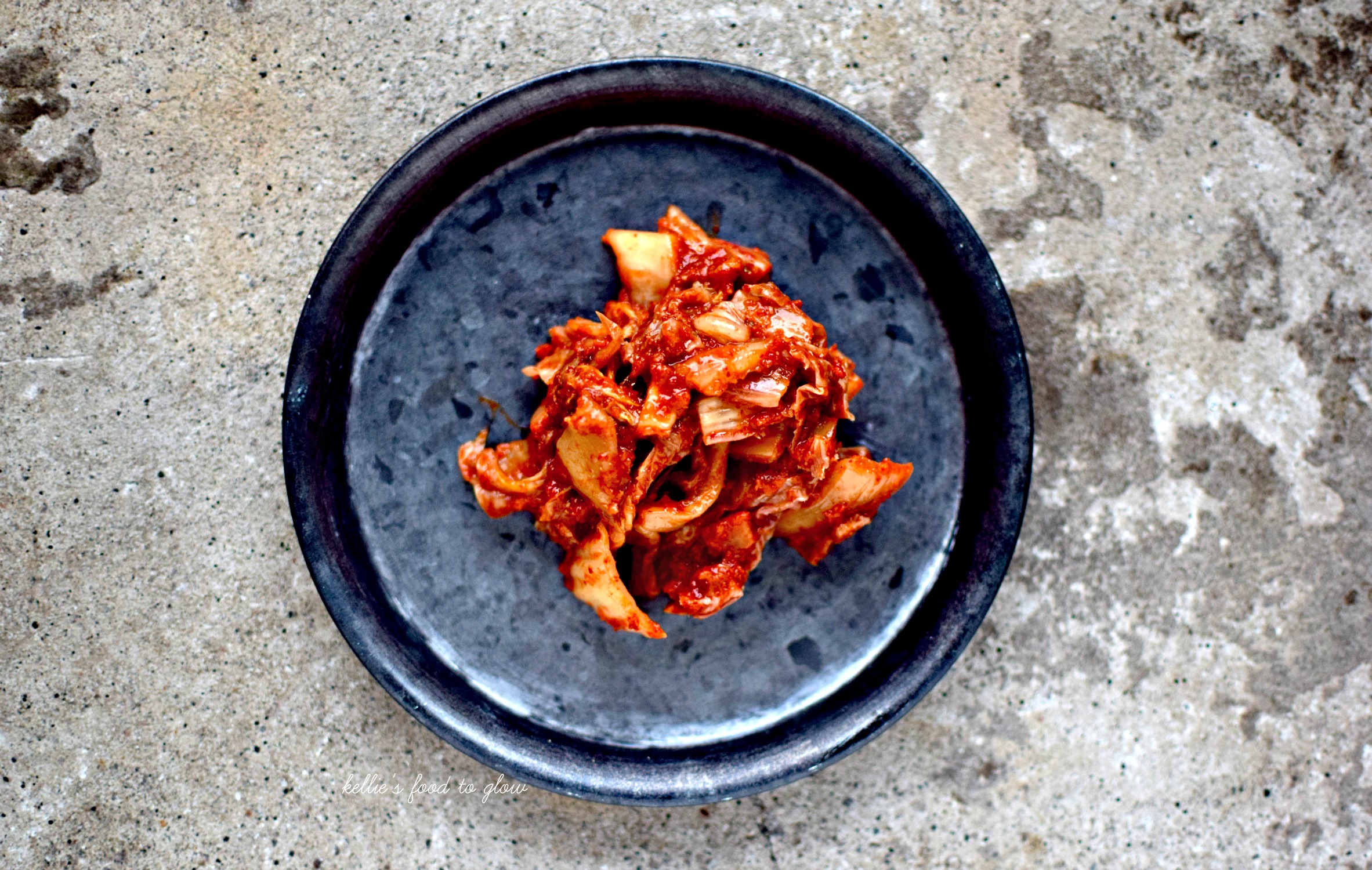 Sichuan Pepper Cabbage Kimchi + Sweet Miso Pumpkin Kimchi - food to glow